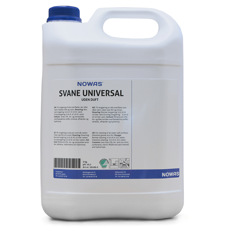 Svane Universal uten parfyme 5 L - Merke NOWAS - NOWAS AS
